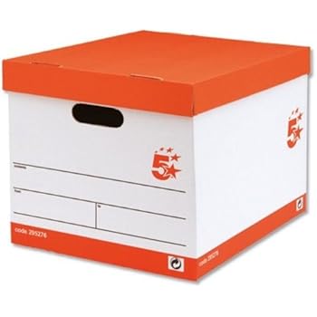 2 x Archive Storage Boxes & Lids For Lever Arch Box Files 295276 RK106 ...