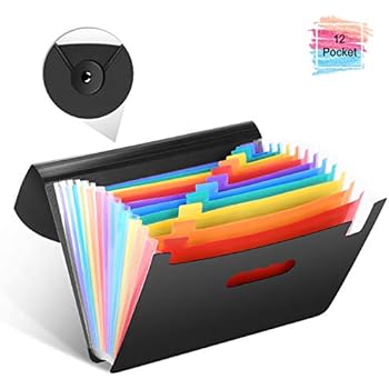 Trieur Extensible A4 avec 2 Pcs Etiquettes et Couvercle Design 12 ...