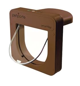 PetPorte Smart Cat Flap Microchip, Brown: Amazon.co.uk: Pet Supplies