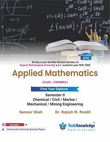 Buy Applied Mathematics For GTU Diploma Mechanical/Civil Engineering Sem 2 Book Online at Low ...