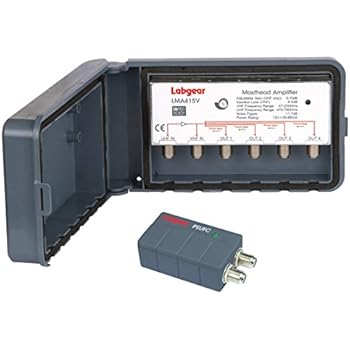 Labgear KIT415V-LTE Masthead 4-way Amplifier With Power Supply: Amazon ...