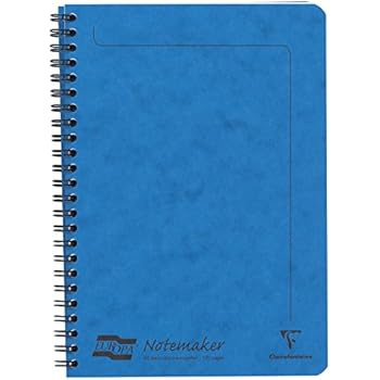 Clairefontaine Europa Wirebound Notemaker, A5, Lined, 120 Pages, Blue ...