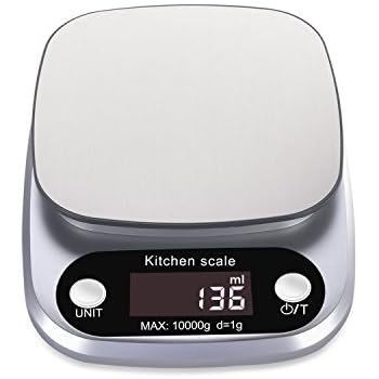 Rophie Accurate Digital Kitchen Scale 22lb 10Kg Small Food Scale Gram ...