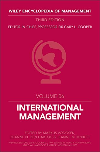 Buy Wiley Encyclopedia of Management: International Management Book ...