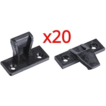 Keku Drop On/Hook On Push in Plinth Fasteners Fittings Press Fit Panel ...