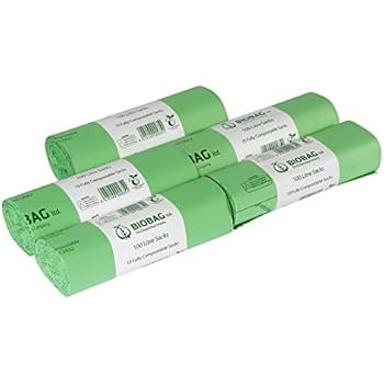 100L x50 Heavy Duty Compostable Food Waste Sacks - Compost Bag Food ...