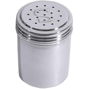 Pommesstreuer Pommes Streuer Edelstahl 17 cm Profi Gastro Gewürzstreuer ...