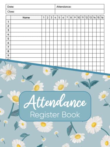 A4 School Class Attendance Register Book: Attendance Record Book with ...