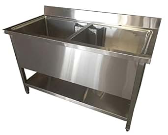 Commercial Stainless Steel Deep Double Pot Wash Restaurant Catering ...