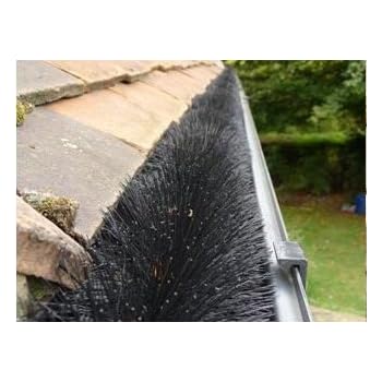 Hedgehog Gutter Brush Leaf Guard Leaf Filter Black 4m Length: Amazon.co ...
