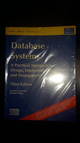 Buy Database Systems: A Practical Approach To Design, Implementation, And Management, 3E Book ...