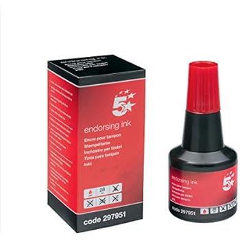 5 Star Office Endorsing Ink 28ml Red: Amazon.co.uk: Office Products