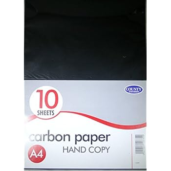 A4 Hand Copy Carbon Paper Sheets Blue- Pack 10 Sheets: Amazon.co.uk ...