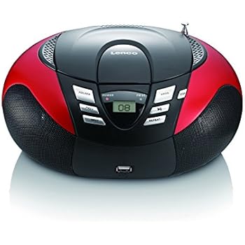 Lenco SCD-37 - Portable Radio - CD player - USB - Rouge: Amazon.fr: Lecteurs MP3 & Casques