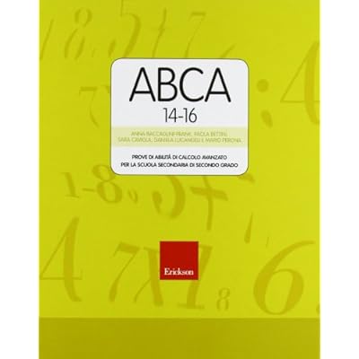 Stafford Rowan: Test ABCA 14-16. Prove Di Abilita Di Calcolo Avanzato ...