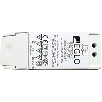 EGLO Trafo, Plastik, Weiß, 11.3 x 4.4 x 2.8 cm, 10 Einheiten: Amazon.de: Beleuchtung