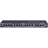 NETGEAR 16-Port Gigabit Ethernet Unmanaged PoE Switch (GS116LP) - with ...