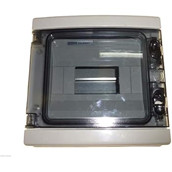 8 Module Way IP65 DIN Rail Enclosure Box with Door Outdoor Weatherproof ...