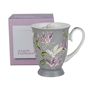Angela Faulkner, Fine Bone China Mug, Cream Hummingbird: Amazon.co.uk ...