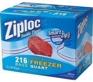 Ziploc Double Zipper Heavy Duty Quart Freezer Bags : Amazon.co.uk: Grocery