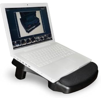 Contour Ergonomics Laptop Stand with Integrated Wrist Rest - Black ...