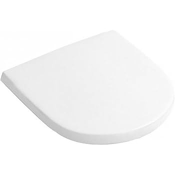 Villeroy & Boch stainless steel toilet seat, white, 9M38S101: Amazon.co ...
