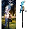 Epyz Garden Solar Lights Outdoor Decorative Resin Parrot Solar LED ...