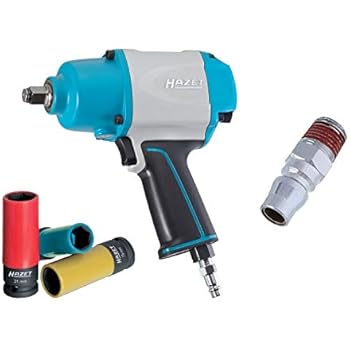 Hazet 9012EL-SPC Druckluft-Schlagschrauber, max. Lösemoment 1700 Nm, Vierkant 12,5 mm (1/2 Zoll ...