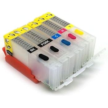 Refillable Ink Cartridge Set for Canon PIXMA IP7250 iX6850 iP8750 MX925 ...