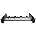 Hapidot 19 Inch Rack Mount Aluminum Din Rail Kit, Depth Adjustable ...