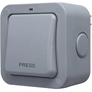 IP66 Outdoor Weatherproof Bell Push Switch 1 Gang 10 Amp Single Pole ...