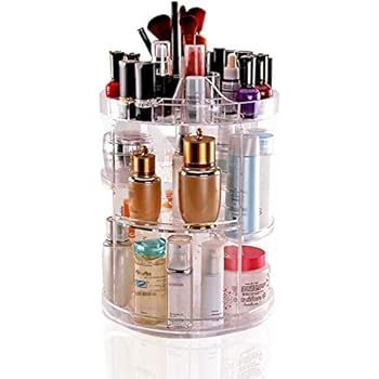Rotating Makeup Organiser, Rotating 360 Degree Crystal Adjustable ...