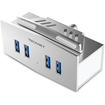 TeckNet Aluminum USB 3.0 4 Ports Clamp Hub: Amazon.co.uk: Computers ...