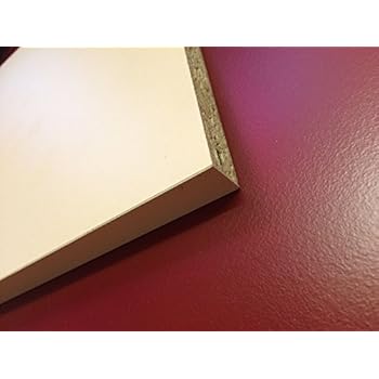 CREAM MELAMINE FACED CHIPBOARD 15mm - 1200 x 381mm: Amazon.co.uk: DIY ...