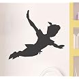 Peter pan Shadow Wall Decal Removable Vinyl Sticker Mural Window Kids ...