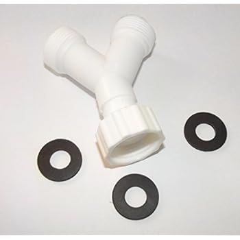 Y Inlet Pipe Washing Machine Connector 20x27mm: Amazon.co.uk: Kitchen ...