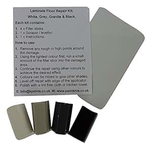 1 x White Grey Black Granite Laminate Floor & Worktop Repair Kit ...