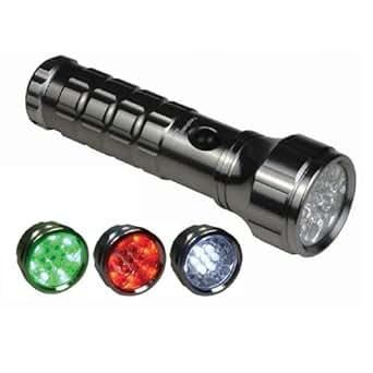 T9029 SIGNAL 21-fach LED Taschenlampe 3 farben Taschenlampe rot grün ...