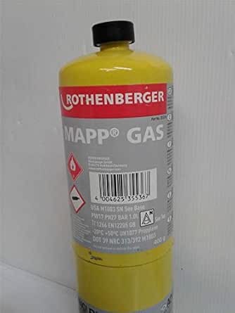 Rothenberger 35536 Disposable MAP//PRO - 399.7g : Amazon.co.uk: DIY & Tools