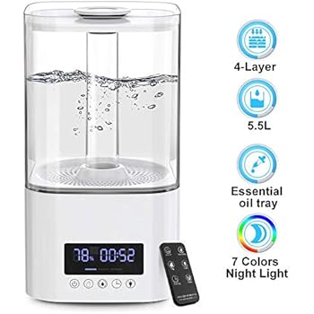 Homedics HUM-20 Warm and Cool Mist Ultrasonic UV-C Humidifier: Amazon ...