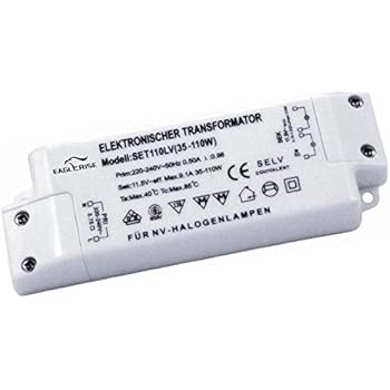 Elektronischer Transformator Eaglerise SET110LV 35-110W 12V Halogen Trafo: Amazon.de: Baumarkt