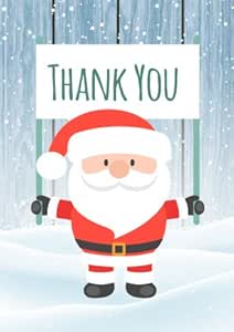 Pack of 10 Santa Claus Christmas Thank-You Cards & Envelopes by ...