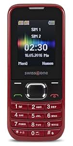 swisstone SC 230 Dual SIM Handy 1,8 Zoll rot: Amazon.de: Elektronik
