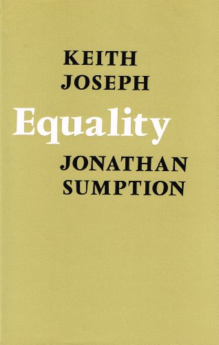 Equality: Amazon.co.uk: Joseph, Sir Keith, Sumption, Jonathan ...
