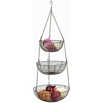 Premier Paniers à suspendre 3 étages 28 cm x 71 cm: Amazon.fr: Cuisine ...