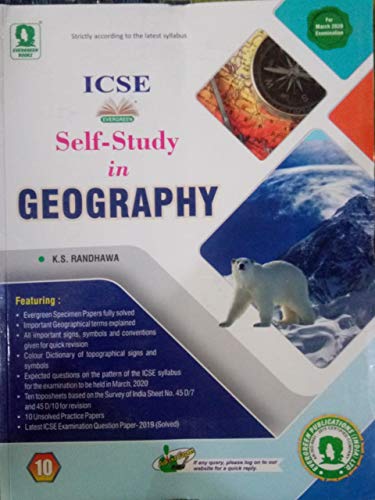 Amazon.in: Buy Self Study in ICSE Geography - Class 10 Book Online at ...
