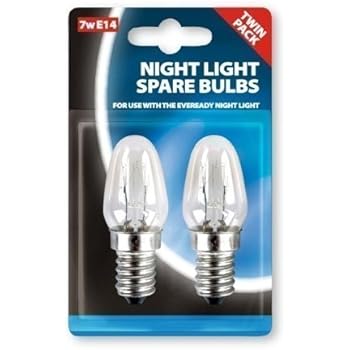 NIGHT LIGHT BULBS 7W E14 NIGHTLIGHT BULB LAMP PACK OF 2: Amazon.co.uk ...
