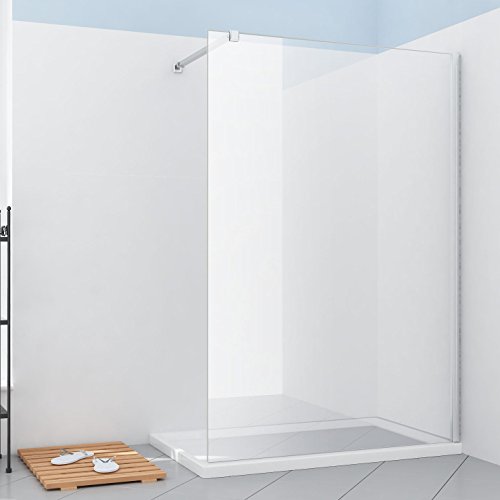 sunny showers 1200mm Walk in Shower Enclosure Wet Room Glass Screen 8mm ...