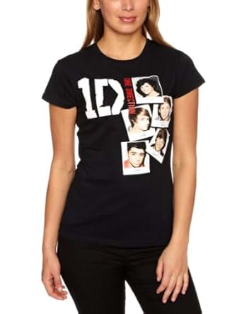 Official Licensed One Direction-Photo Stack Women's T-Shirt Black X ...