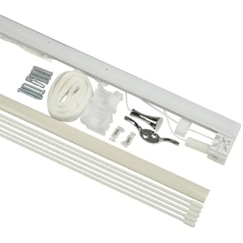 Deluxe Roman Blind Headrail Kit - Aluminium Headrail - 120CM: Amazon.co ...